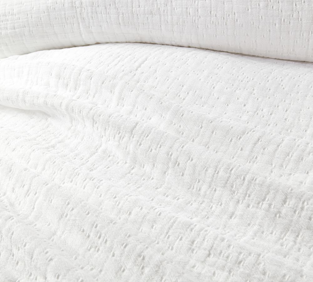 Neely Textural Cotton Coverlet | Pottery Barn