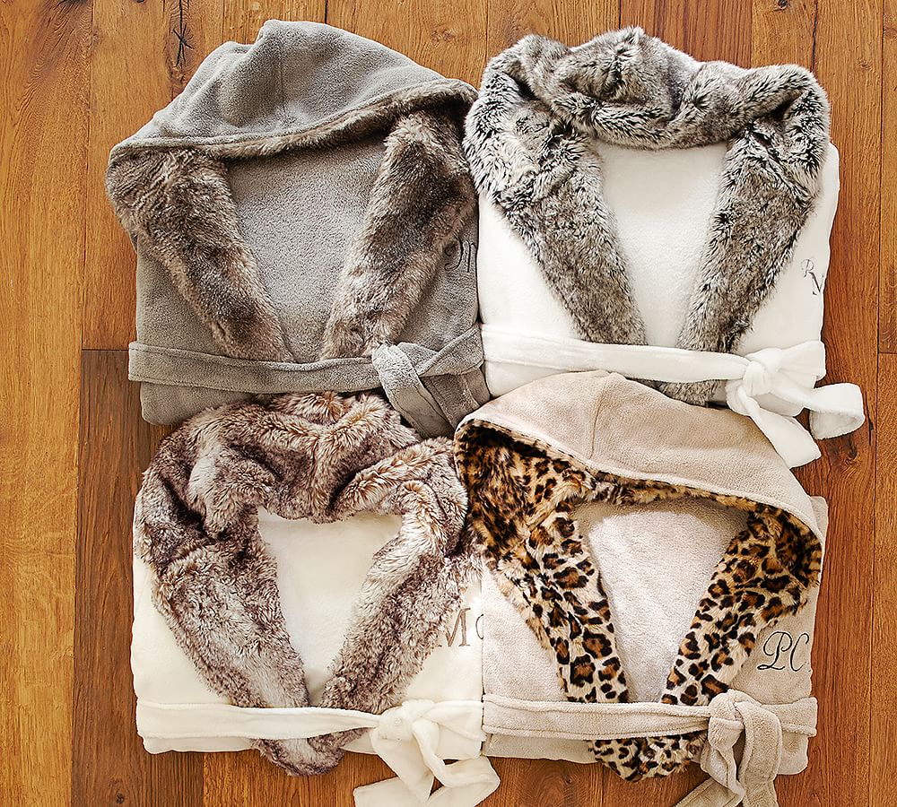 Faux Fur Robe - Cheetah | Pottery Barn