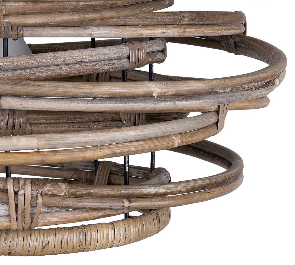 Modern Open Rattan Pendant | Pottery Barn
