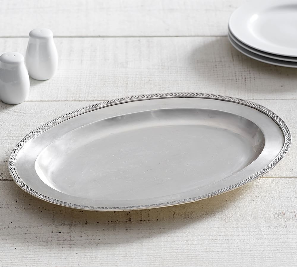 Antique Silver Serving Platter | Pottery Barn