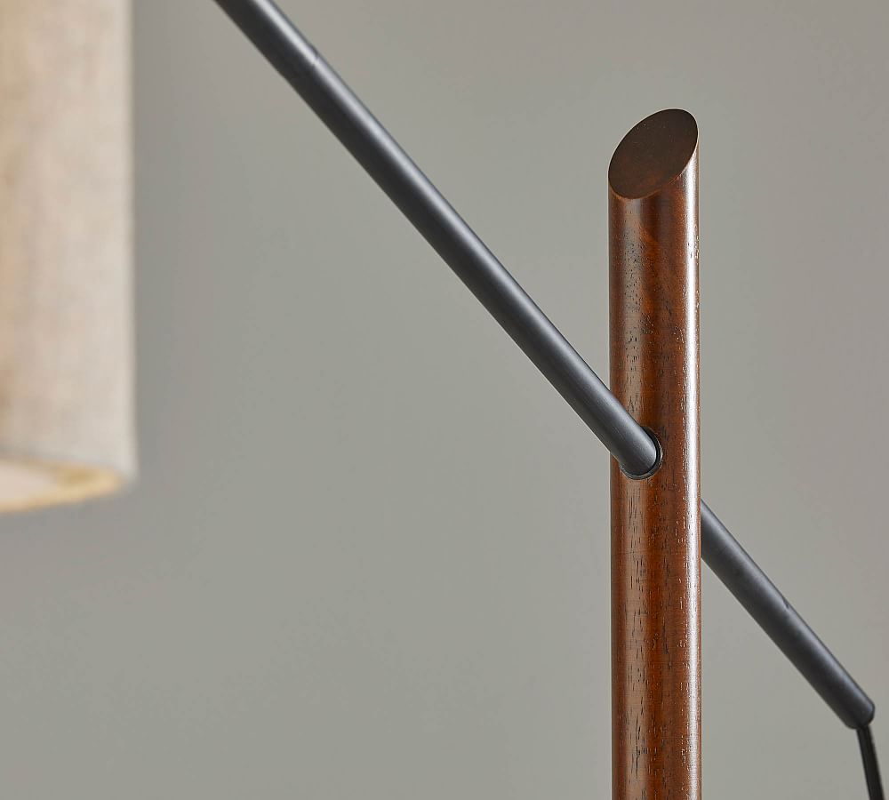 Cornelius Wood Arc Sectional Floor Lamp | Pottery Barn