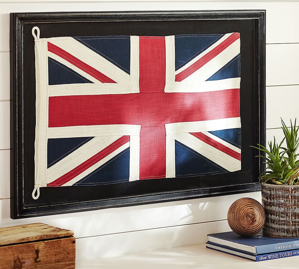 Union Jack Flag Shadow Box | Wall Art | Pottery Barn