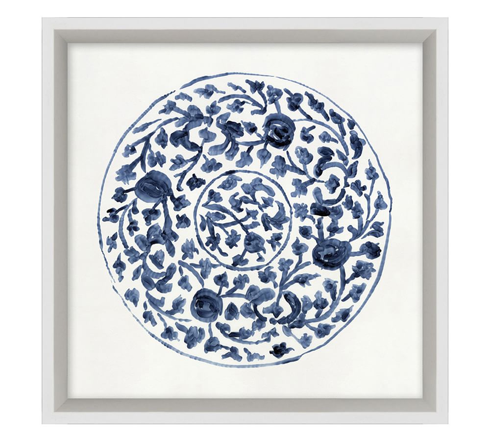 Porcelain Blue Framed Paper Prints | Pottery Barn