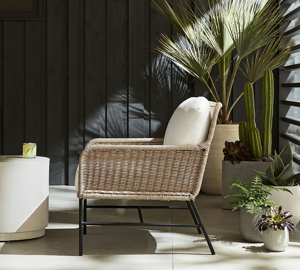Tulum Outdoor Lounge Chair | Pottery Barn