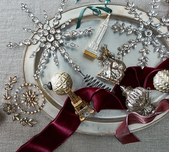 Jeweled Snowflake Tree Topper | Pottery Barn