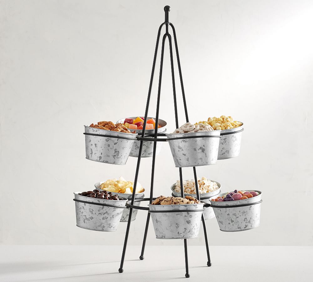 Galvanized Snack Bucket Stand | Pottery Barn