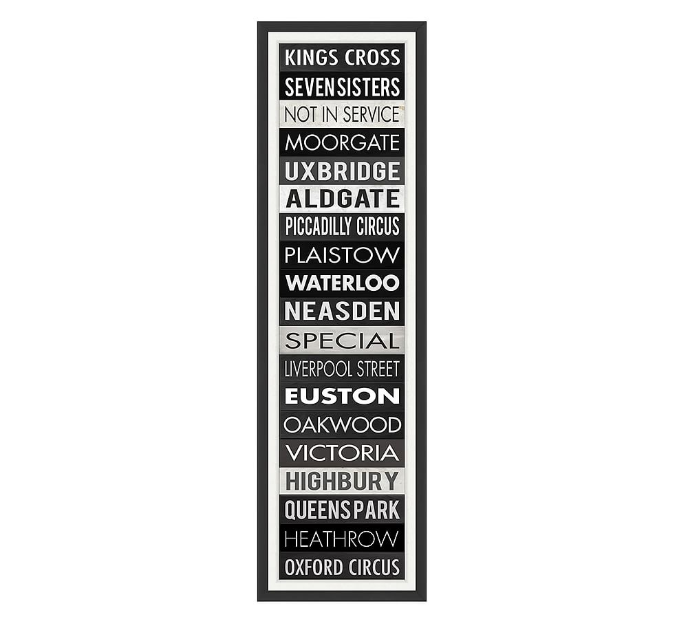London Sign Framed Print | Pottery Barn