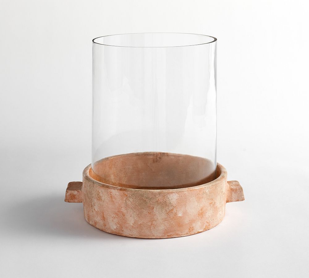 Artisan Handcrafted Ceramic Hurricane Candleholder | Pottery Barn