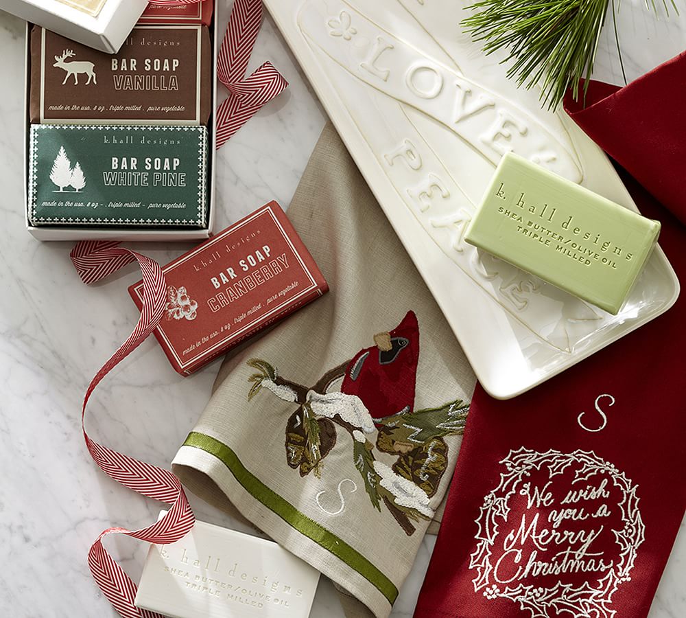 We Wish You a Merry Christmas Guest Towel, Set of 2 | Pottery Barn