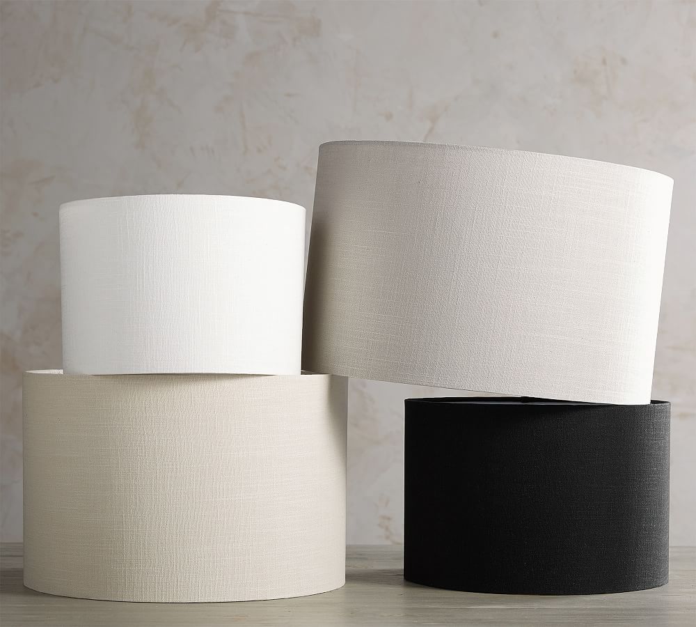 Textured Gallery Straight Sided Shade | Pottery Barn