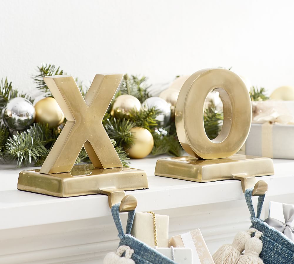 The Emily & Meritt Xo Stocking Holder | Pottery Barn