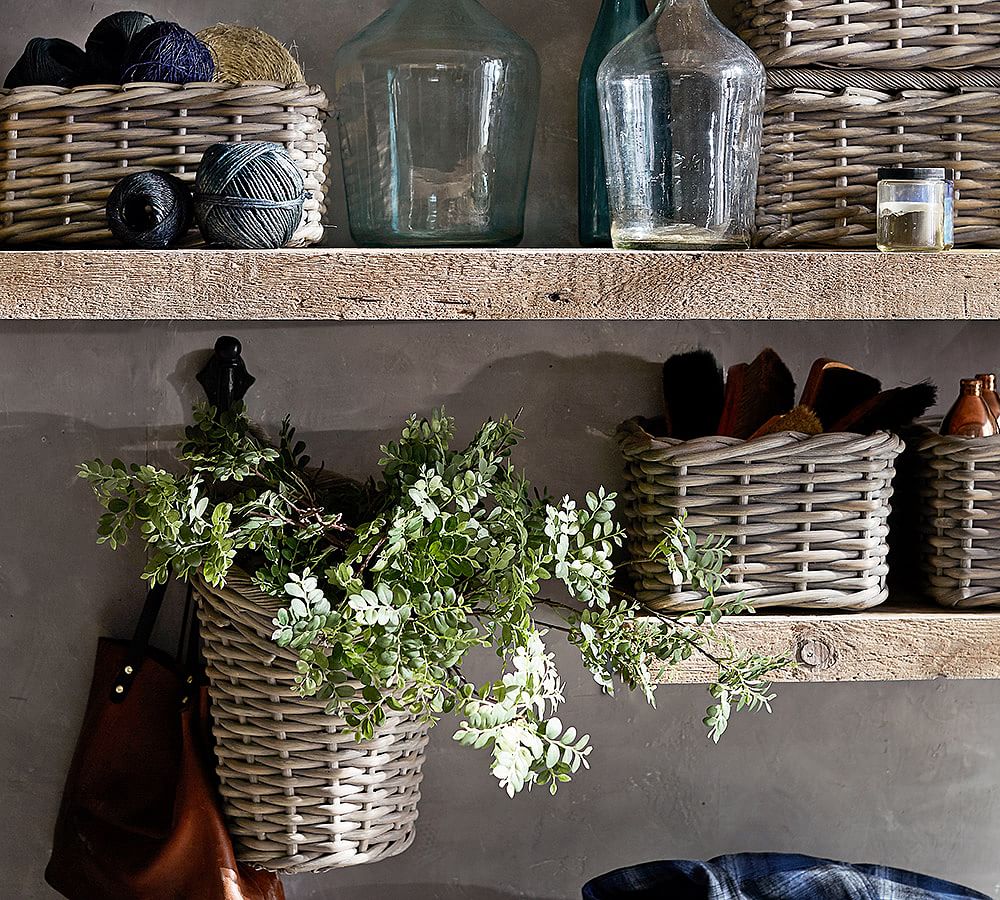 Aubrey Woven Hanging Storage Basket | Pottery Barn
