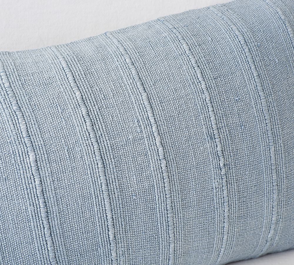 Relaxed Striped Lumbar Pillow | Pottery Barn