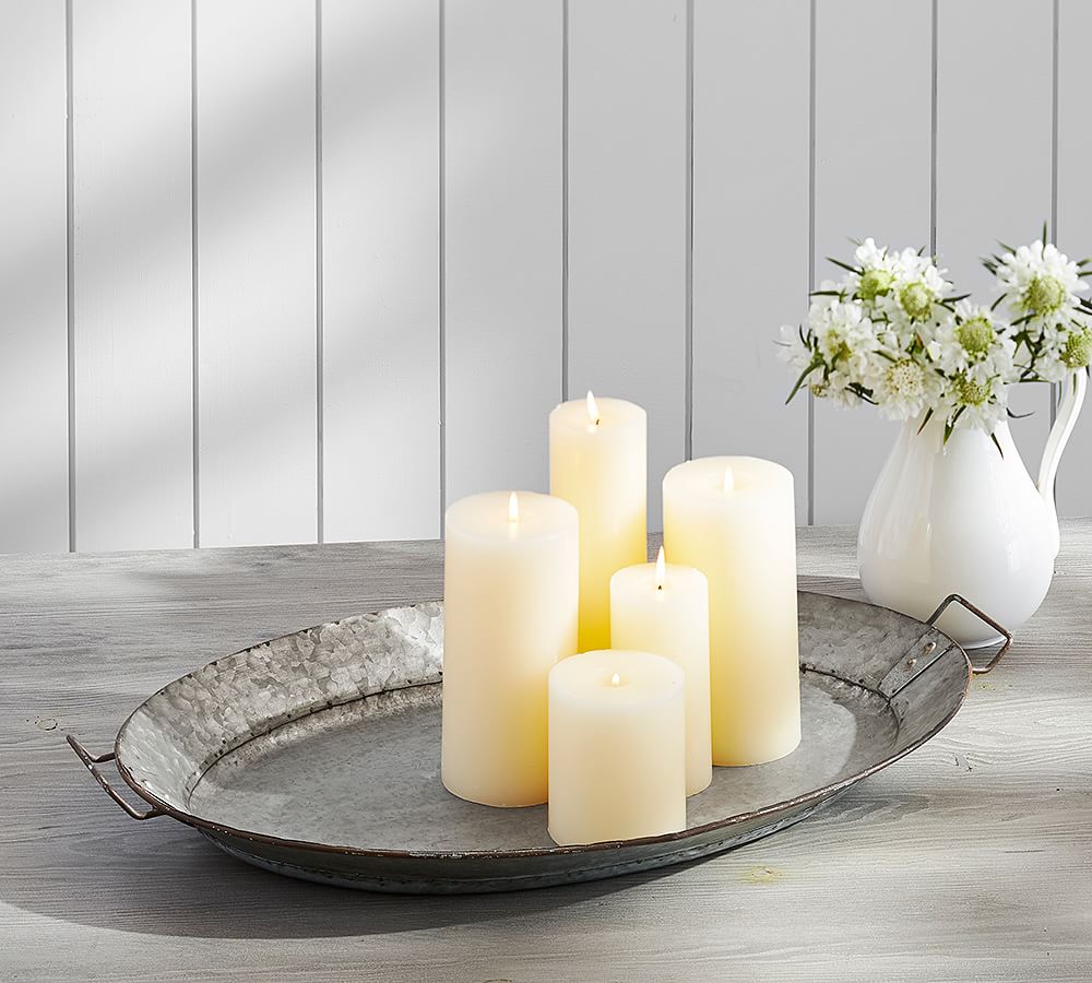 Farmhouse Galvanized Decorative Tray | Pottery Barn