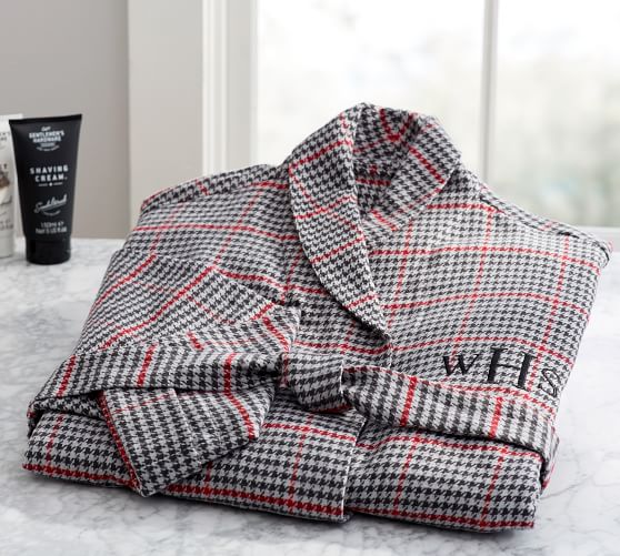 Randall Plaid Men's Robe | Pottery Barn