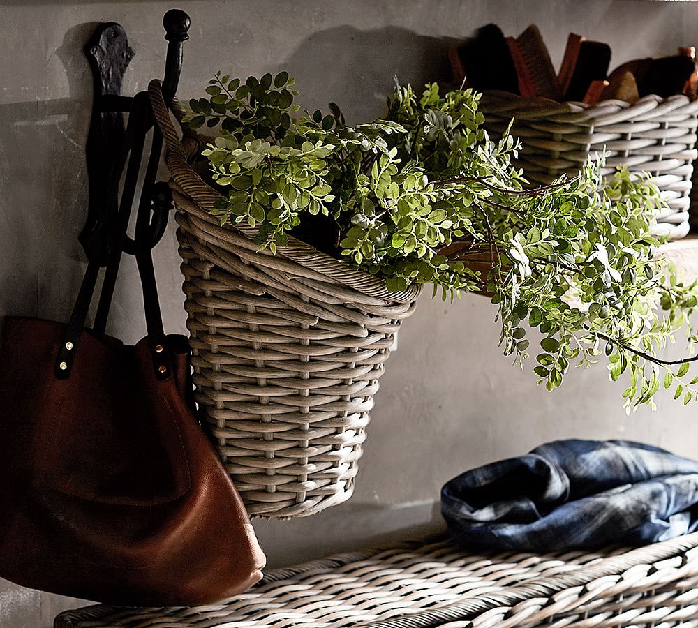Aubrey Woven Hanging Storage Basket | Pottery Barn