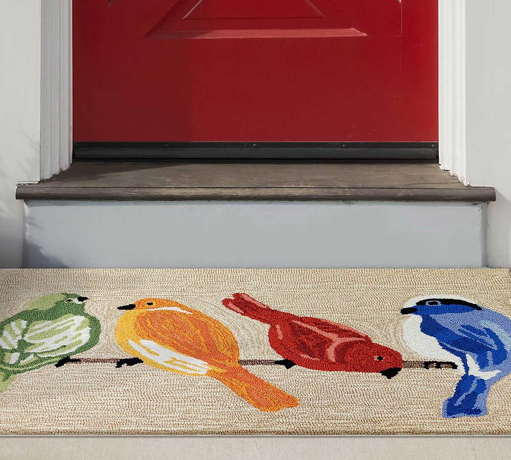 Birds On A Branch Hand Tufted Indoor/Outdoor Rug | Pottery Barn