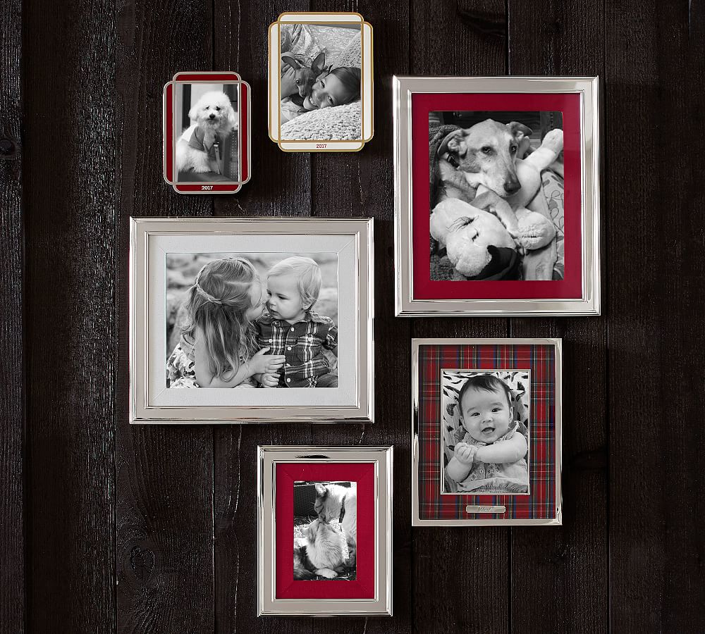 Enamel 2017 Date Frames - Red | Pottery Barn