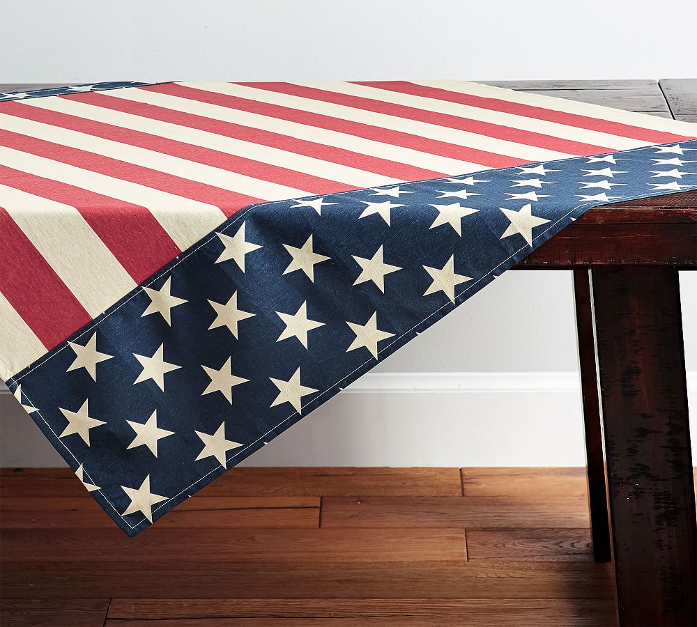 American Flag Table Throw | Pottery Barn