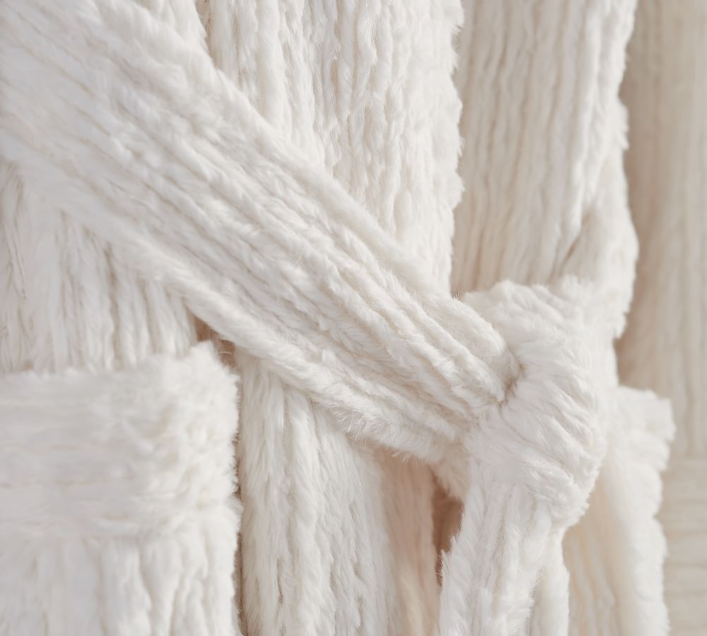 Furry Knit Robe | Pottery Barn