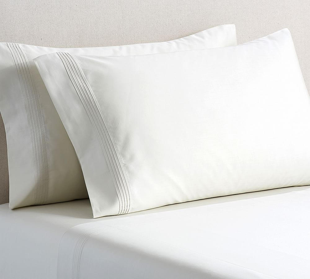 500-Thread-Count Cotton Sheet Set - Ivory | Pottery Barn