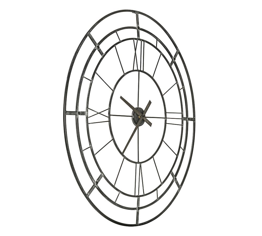 Wyatt Oversized Wall Clock - 36"W | Pottery Barn