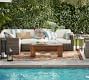 Abbott Outdoor Side Table, Brown | Pottery Barn