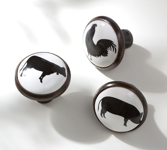 Farm Animal Pig Knob | Pottery Barn