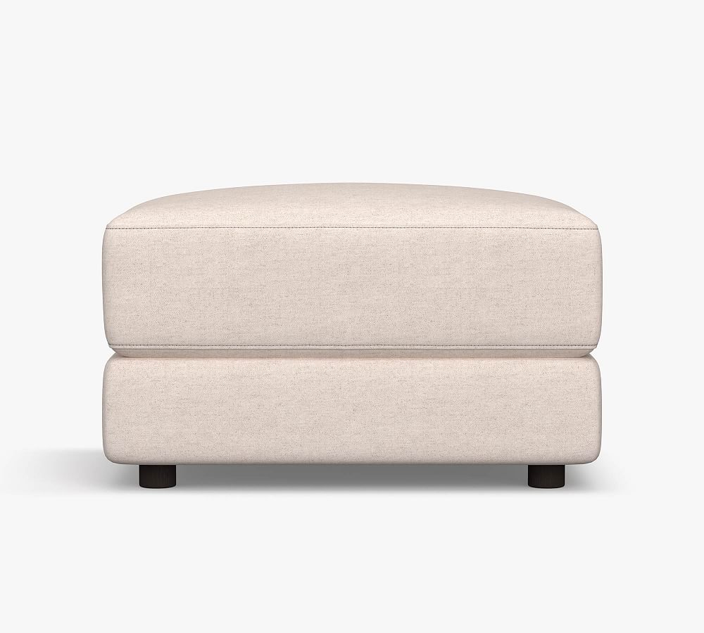 Cove Upholstered Ottoman | Pottery Barn