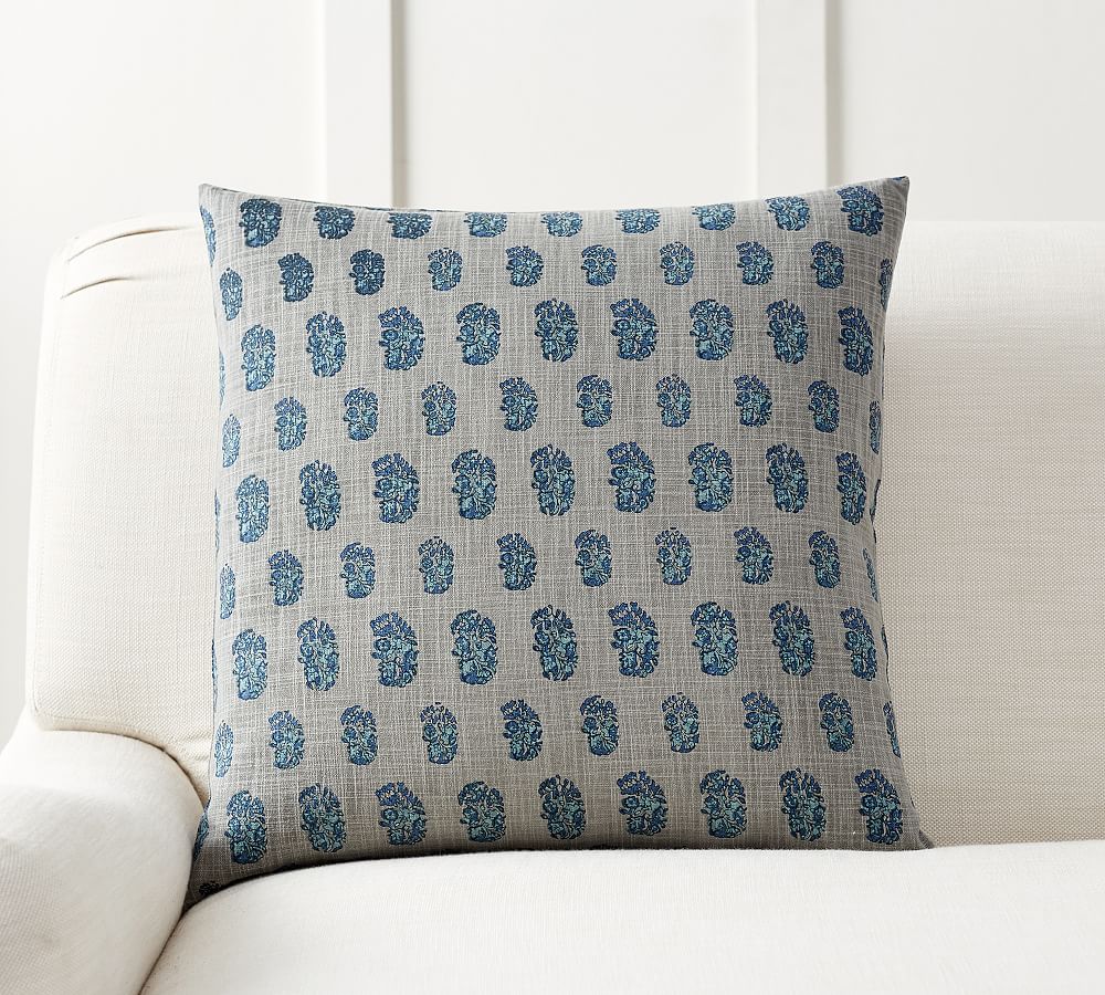 Monte Block Print Decorative Pillow Cover | Pottery Barn