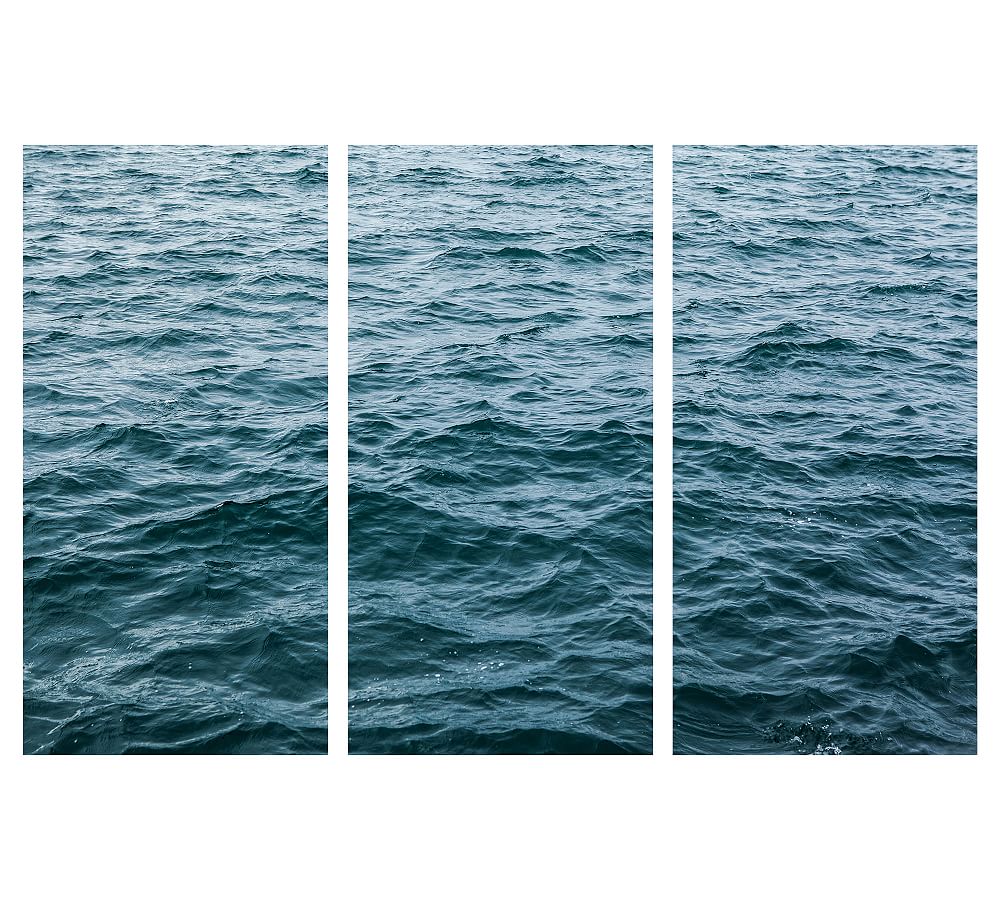 Wave Triptych Canvas Print | Pottery Barn