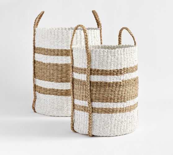 Tulum Handwoven Tote Baskets | Pottery Barn