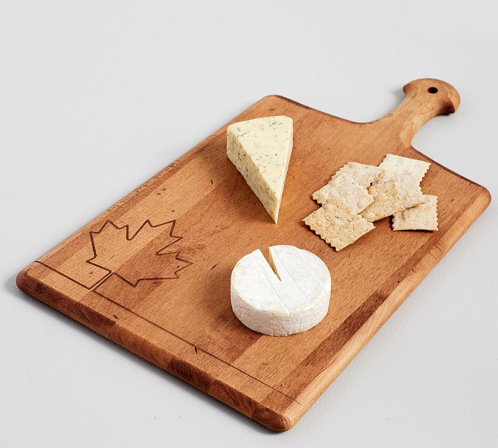 Canada Maple Leaf Cheese Board | Pottery Barn