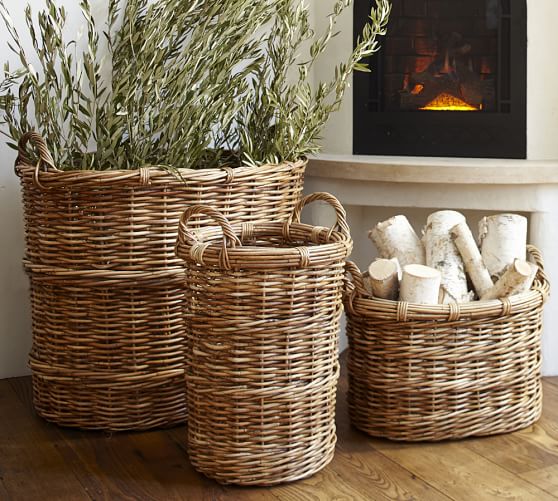 Chelsea Large Oval Storage Basket | Pottery Barn