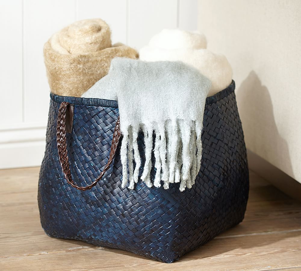 Indigo Storage Basket | Pottery Barn