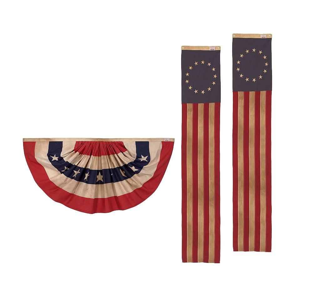Heritage American Flag Bunting Set | Decorative Objects | Pottery Barn