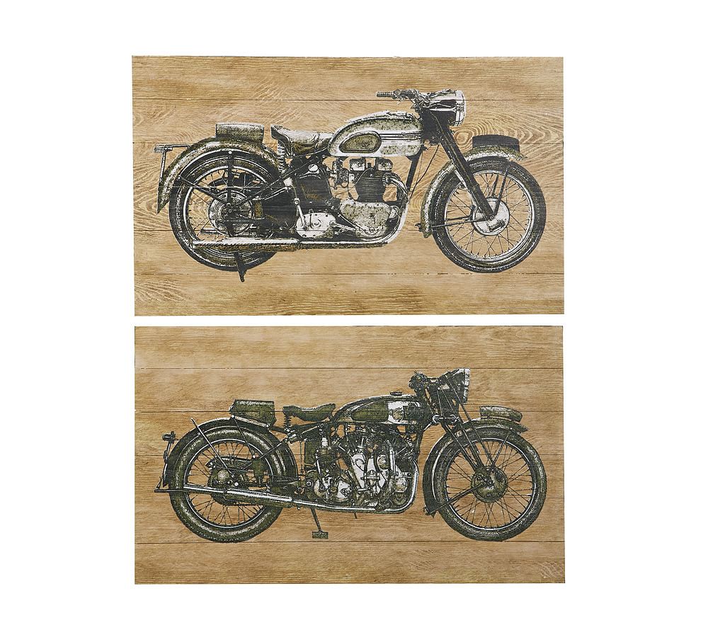 Motorcycle Prints - Set of 2 | Wall Art | Pottery Barn