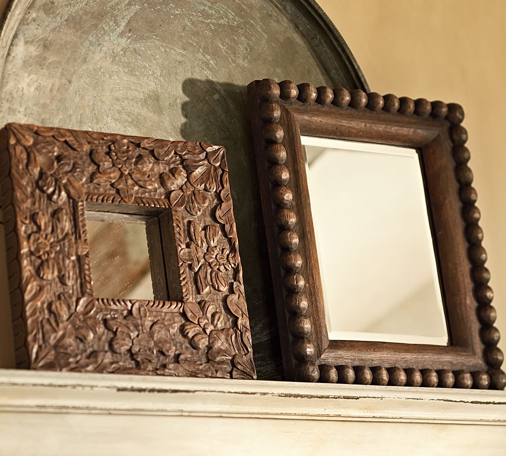 Hand Carved Mirrors, Set of 2 | Pottery Barn