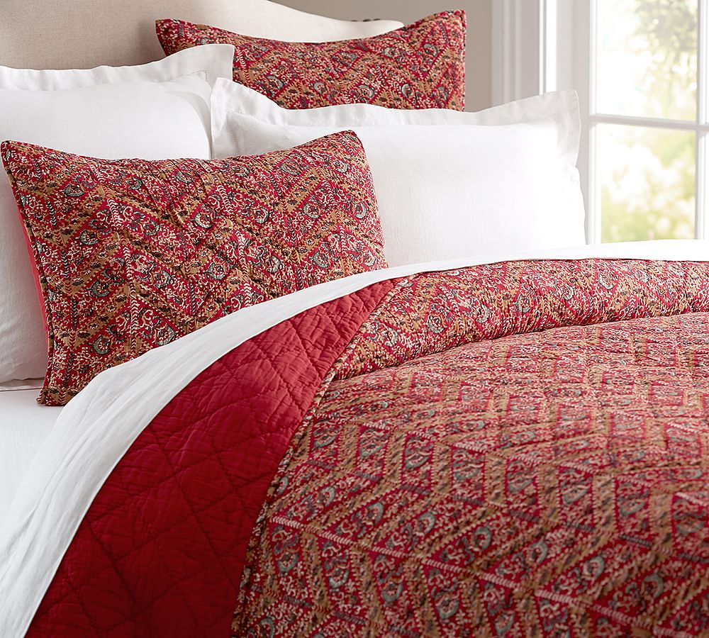 Macallister Wholecloth Quilt & Shams | Pottery Barn