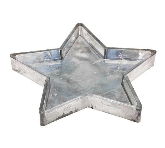 Mercury Glass Star Tray | Pottery Barn