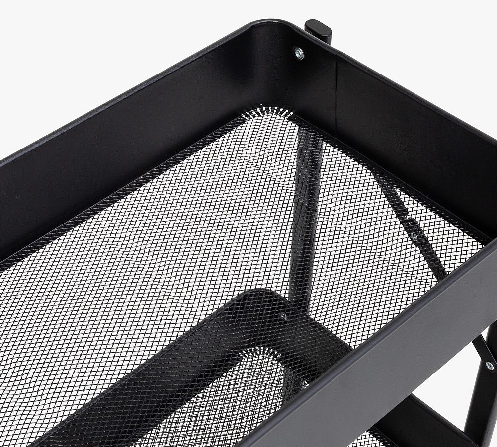 3-Tier Metal Rolling Shelf | Pottery Barn