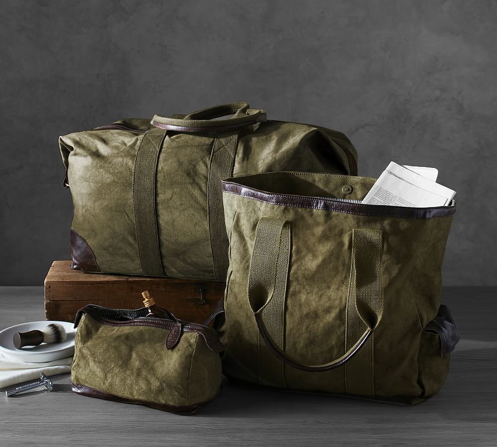 Union Canvas Travel Collection - Moss | Pottery Barn