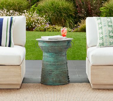 Frog Drum Outdoor Side Table | Pottery Barn