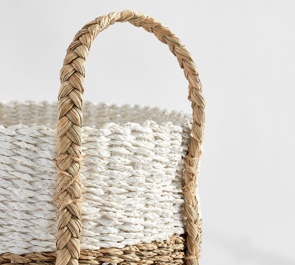 Tulum Handwoven Tote Baskets | Pottery Barn