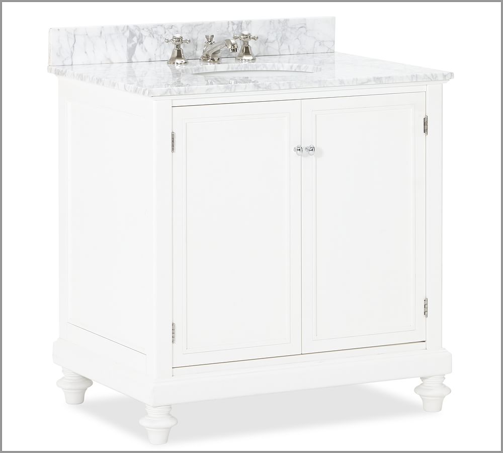 Classic Turned-Leg Single Sink Console | Pottery Barn