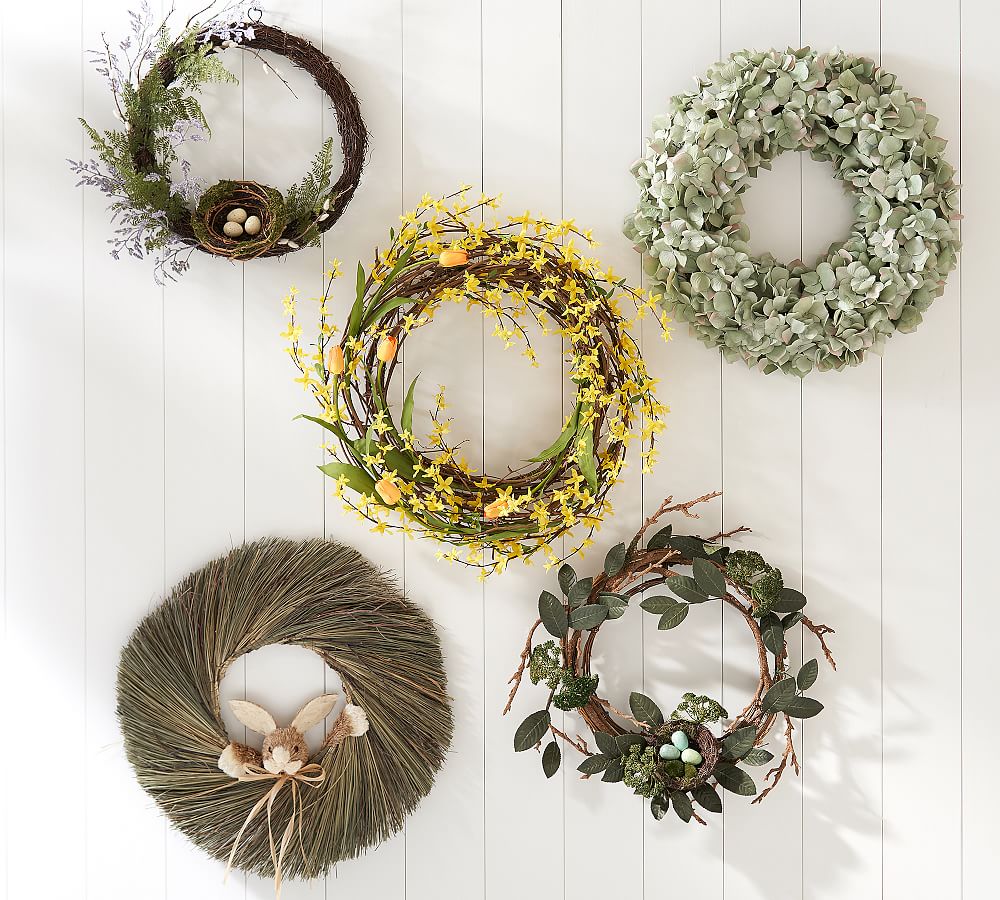 Rustic Easter Wreath With Nest | Pottery Barn