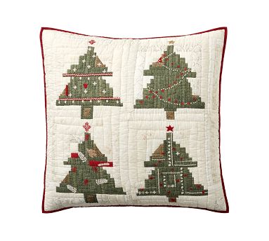 Arden Tree Handcrafted Applique Quilted Sham | Pottery Barn