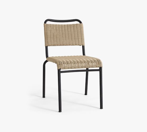 Tulum Wicker Patio Stacking Outdoor Dining Chair | Pottery Barn