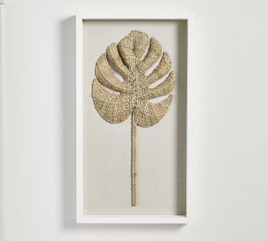 Woven Leaf Shadow Box | Pottery Barn