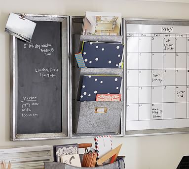 Galvanized System 3-Tier Letter File Bin | Pottery Barn